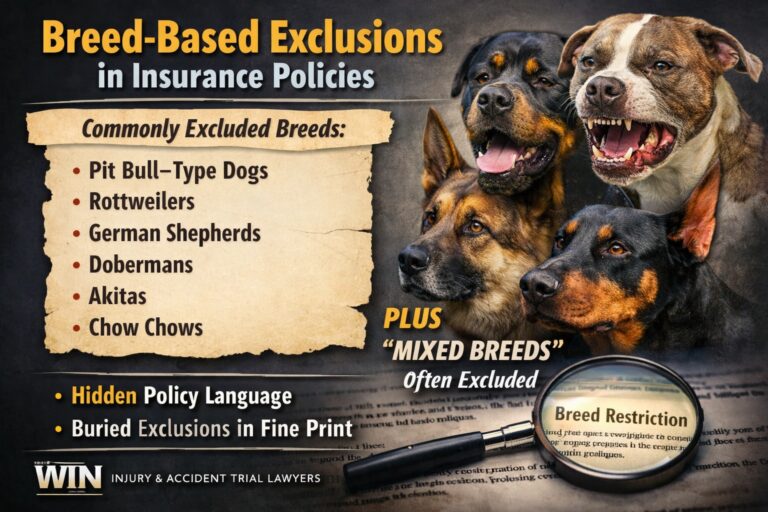 Breed Exclusions & Insurance Coverage -California Dog Bite Cases | WIN ...