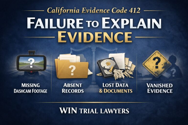 California Evidence Code § 412 – Failure to Explain Evidence | WIN ...