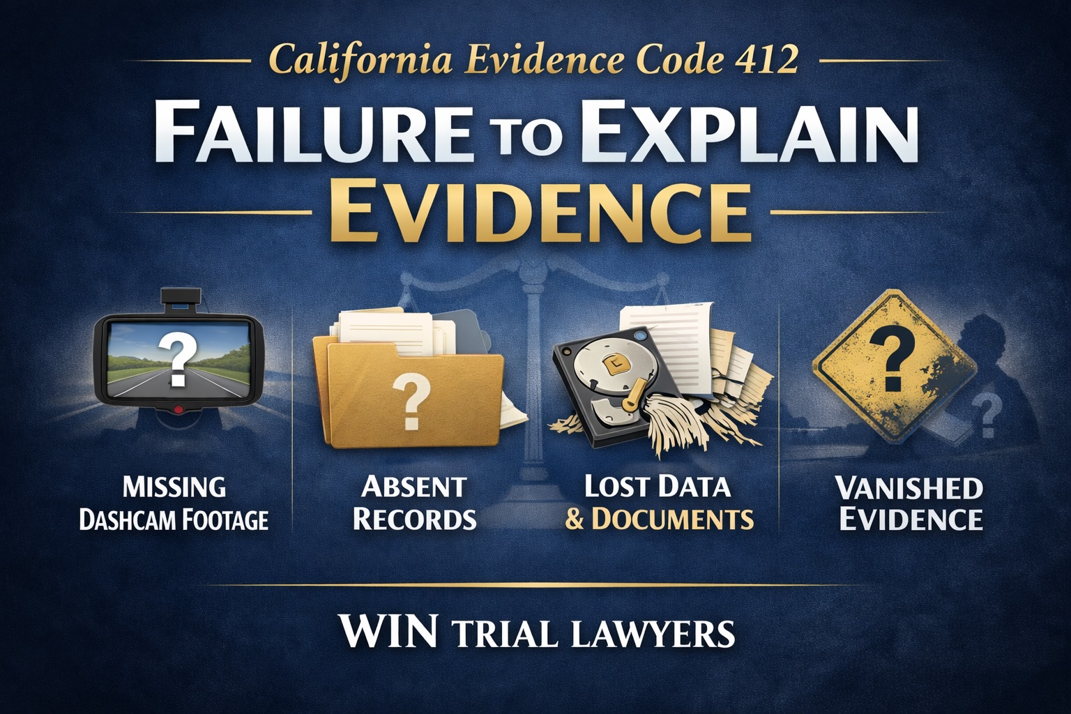 California Evidence Code § 412 – Failure to Explain Evidence | WIN ...