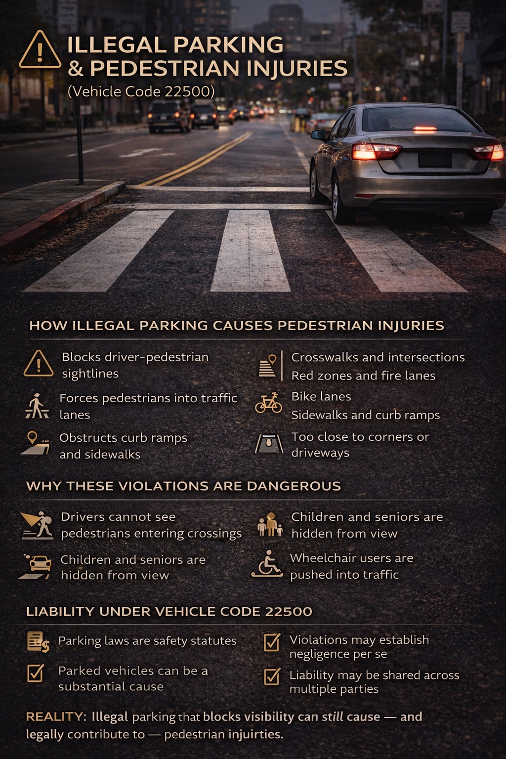 Vehicle Code § 22500 – Illegal Parking & Pedestrian Injuries in CA ...