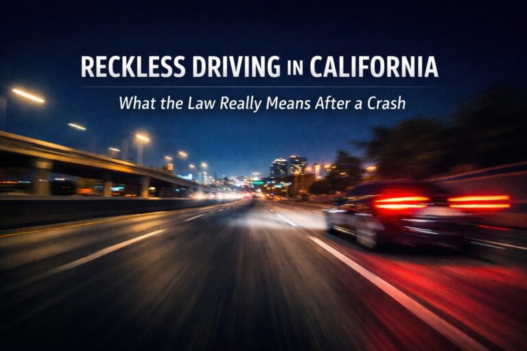 Reckless Driving: What VC § 23103 Means After a Serious Crash | WIN ...