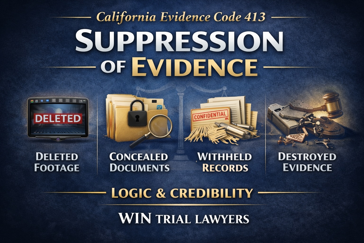 California Evidence Code 413 – Suppression of Evidence | WIN Injury ...
