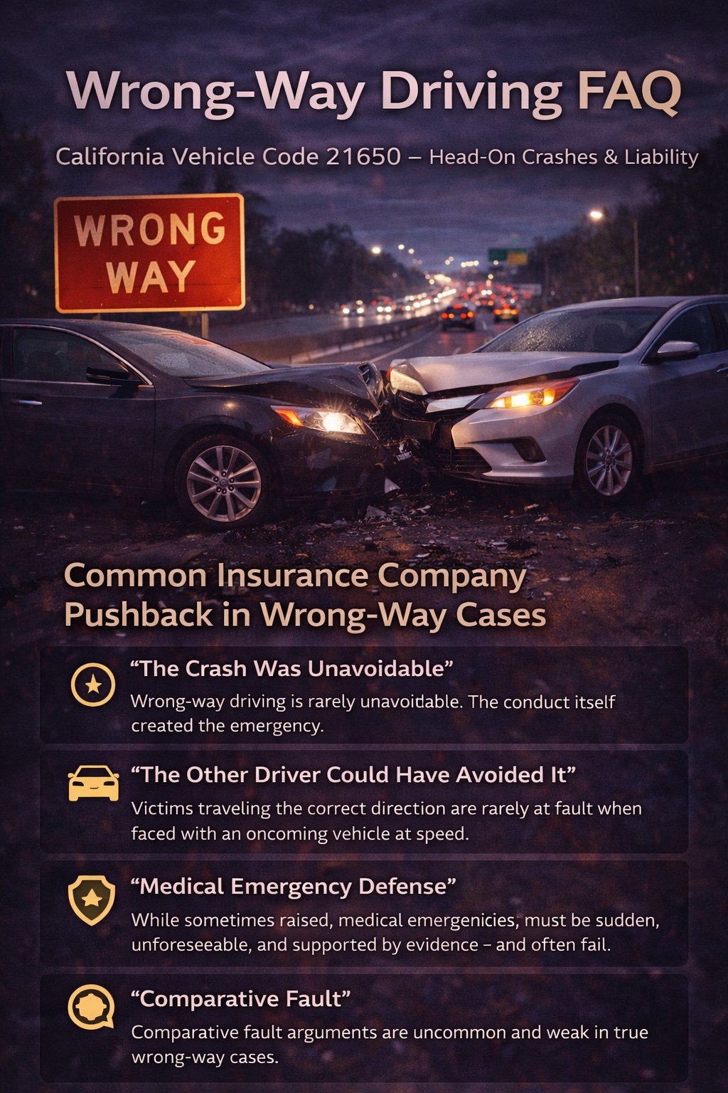Vehicle Code § 21650 – Wrong-Way Driving in California | WIN Injury ...