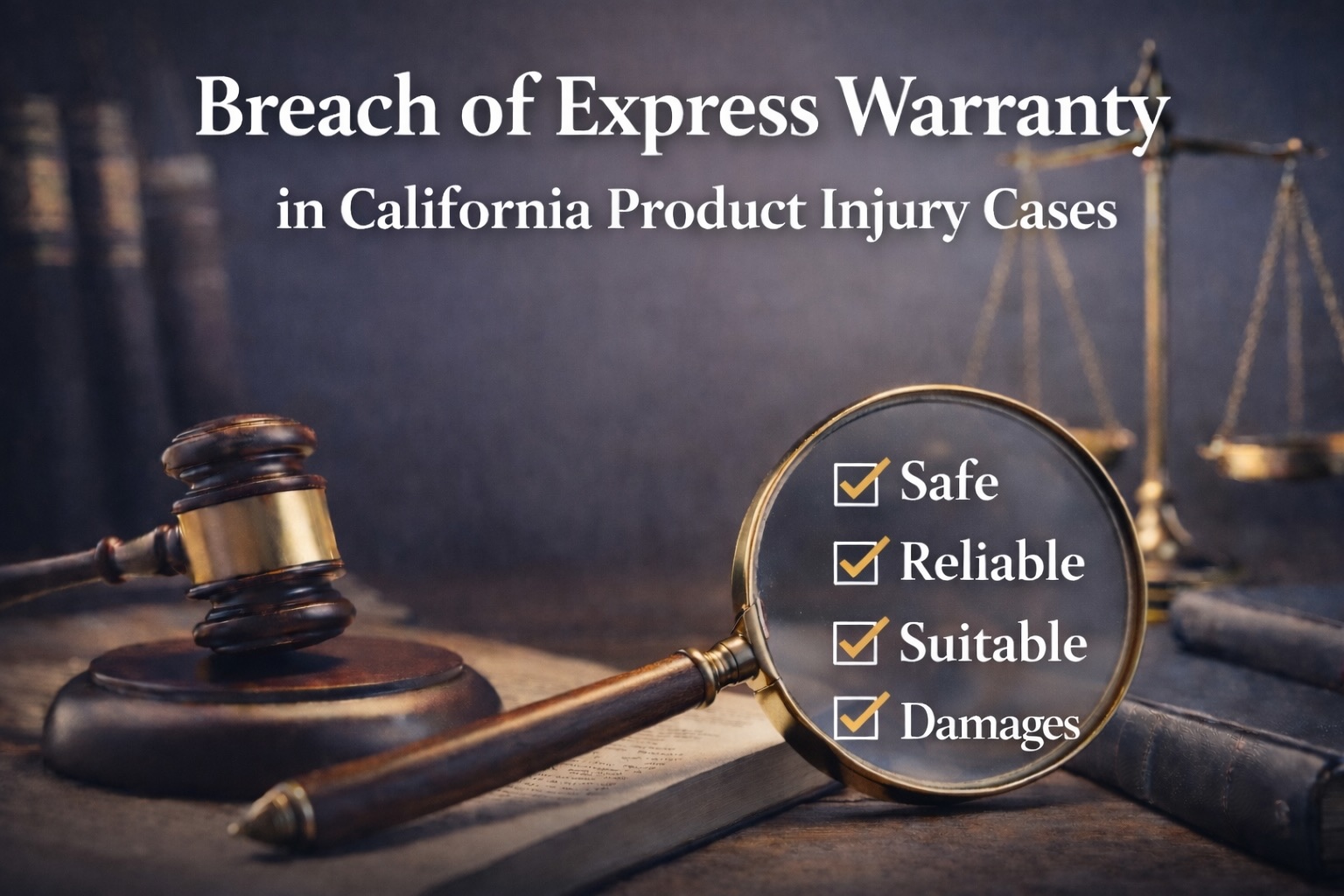 Breach of Express Warranty in California Product Injury Cases | WIN ...