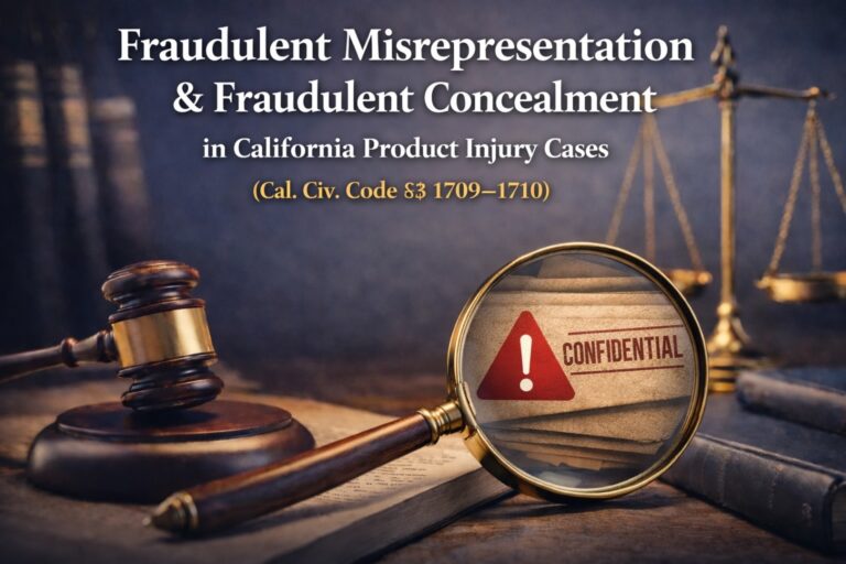 Fraudulent Misrepresentation in Product Liability Cases | WIN Injury ...